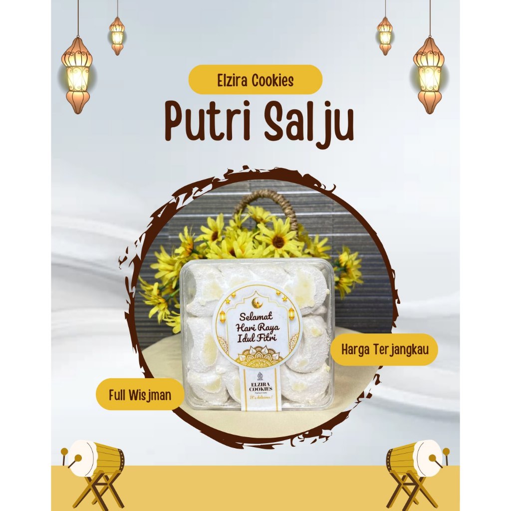 Jual KUE PUTRI SALJU PREMIUM TASTE GRADE A FULL WISJMAN Elzira Cookies ...