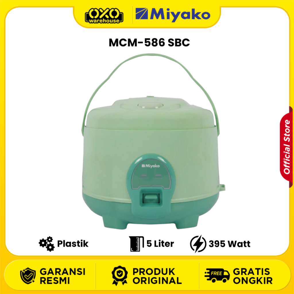 Jual Miyako Rice Cooker MCM-586 SBC Mejikom Penanak Nasi Anti Lengket ...