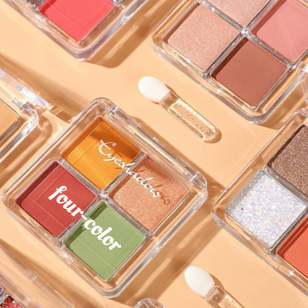 Jual YOO/ Eyeshadow Avocado 4 Colours Shimmer Fruit Eyeshadow Palette ...