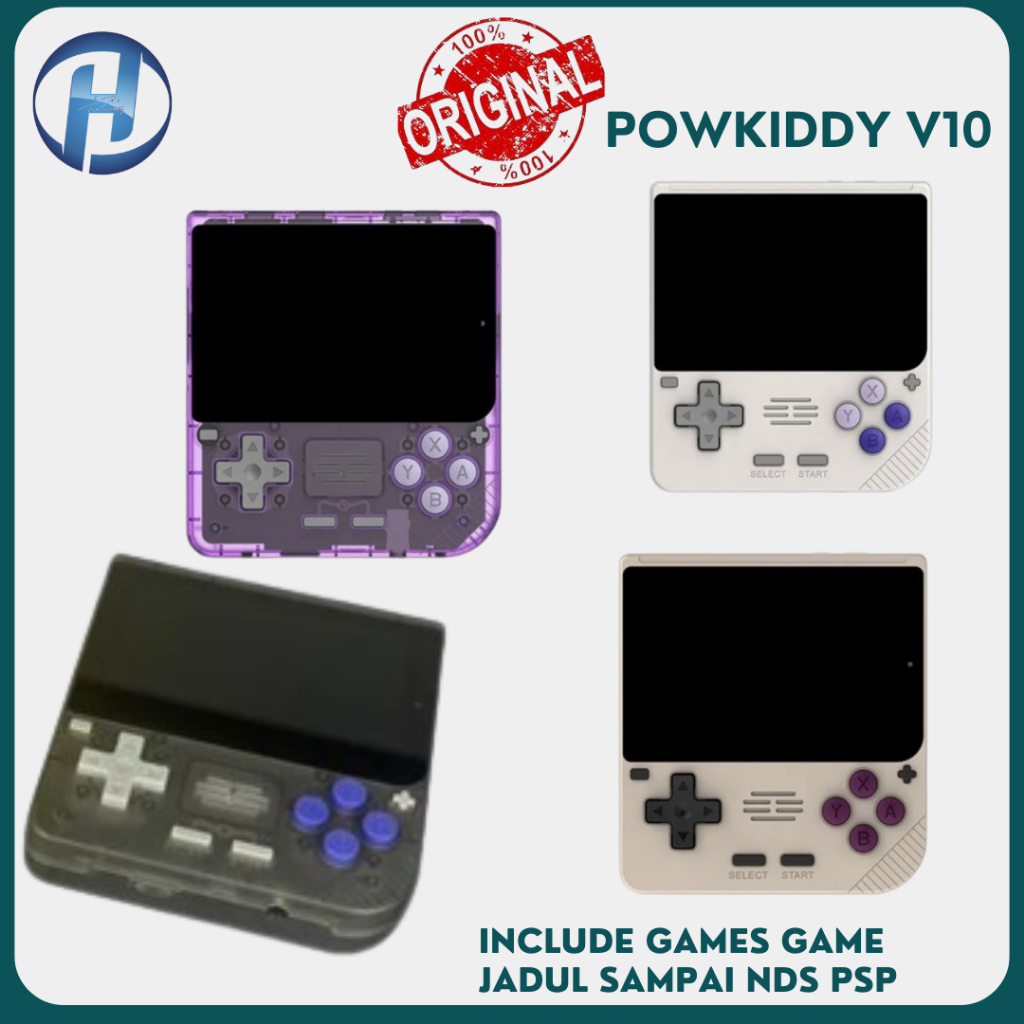 Jual POWKIDDY V10 Retro Handheld Video Game Console Classic Portable ...
