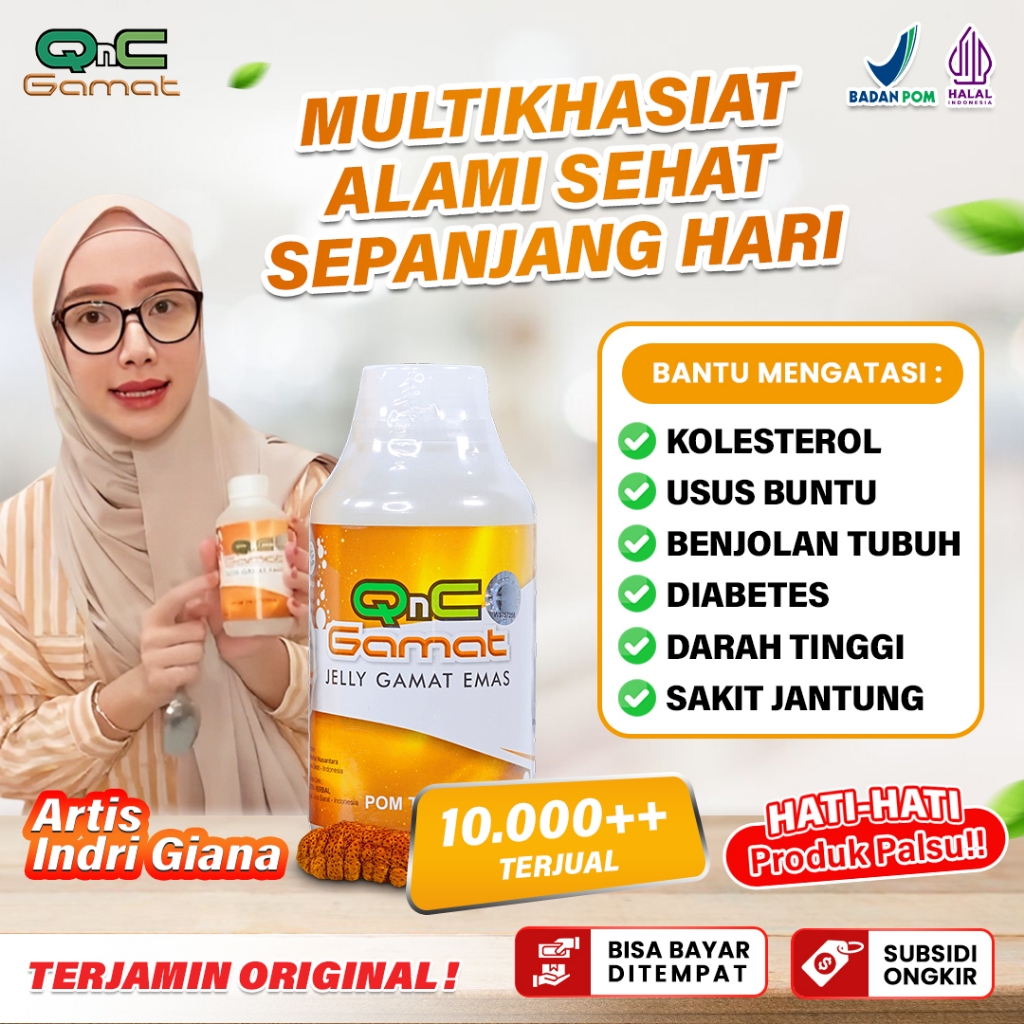 Jual Suplemen Herbal Teripang Emas Original Asli Multivitamin QnC Jelly ...