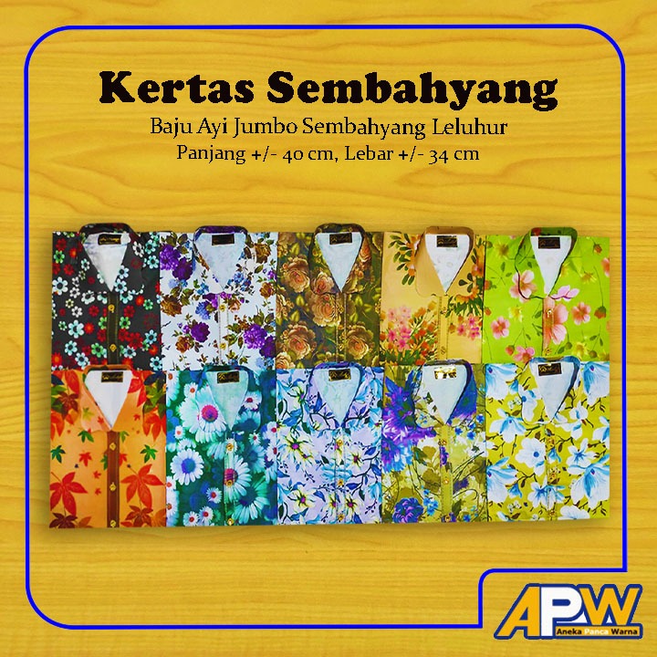 Jual Baju Ayi Jumbo MK Kertas Sembahyang Leluhur / Cheng Beng | Shopee ...