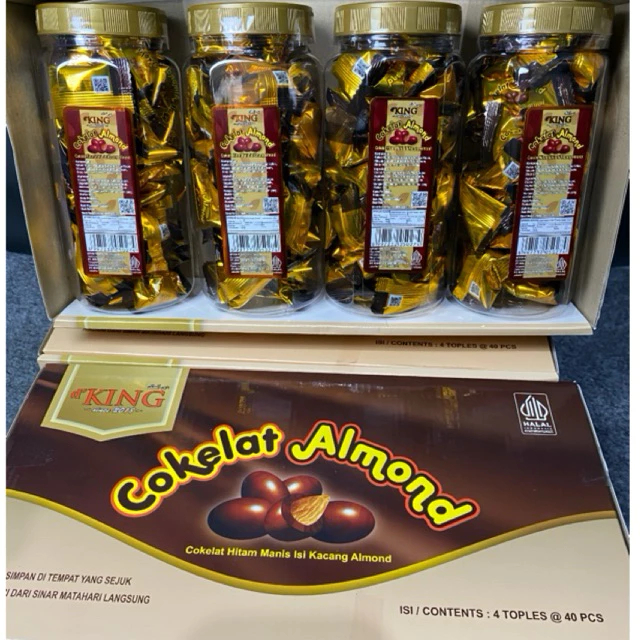 Jual Coklat Almond 4 toples Exp 2026 dking | Shopee Indonesia