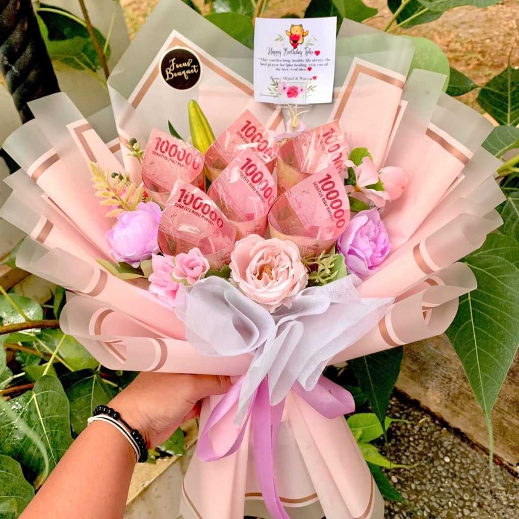 Jual Cone Standing Money Bouquet (10 - 45 Lembar) Hadiah Ulang Tahun ...