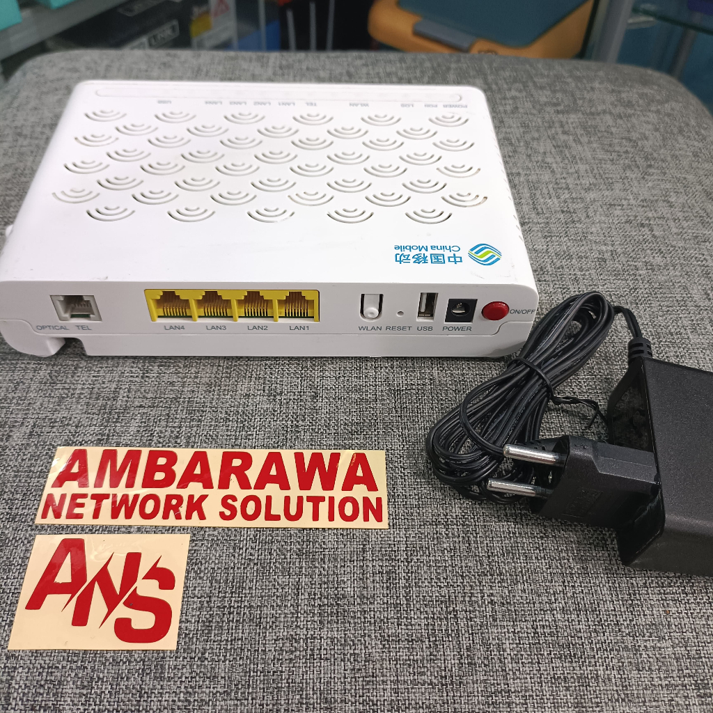 Jual Router EPON F460 V6 ZTE FTTH Modem Second + Adaptor 12V 1A ...