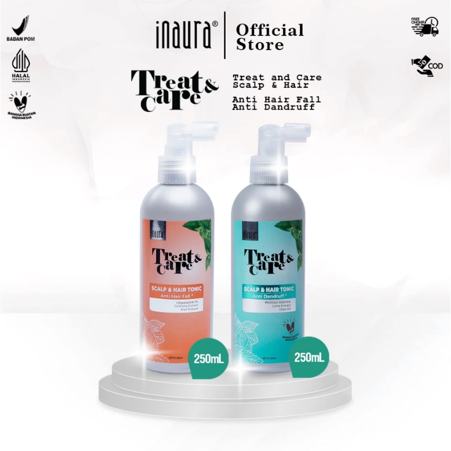 Jual INAURA-SCALP & HAIR TONIC 250ML (Anti hair fall, Anti Dandruff ...