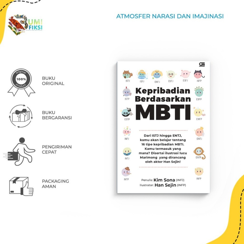 Jual Buku Self Improvment - Kepribadian berdasarkan MBTI - Kim Sona ...