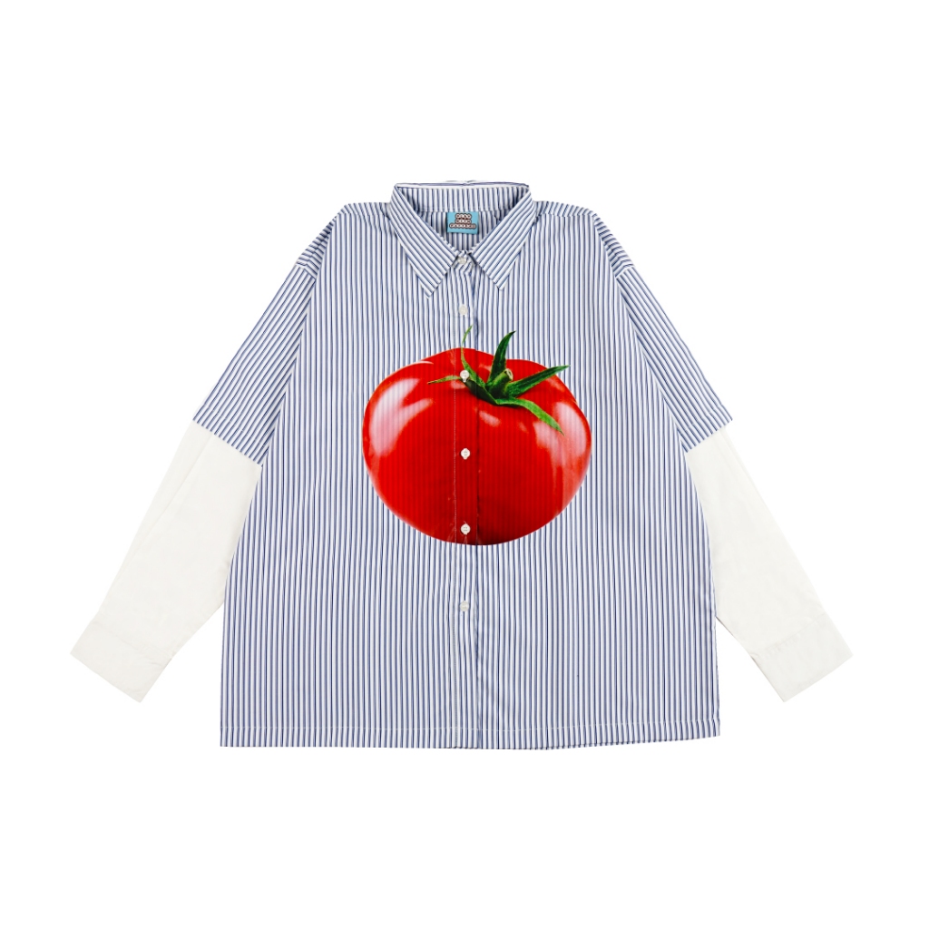 Jual Pattero - Kemeja Garis Wanita & Pria Tomato Twinkle Stripes Shirt ...
