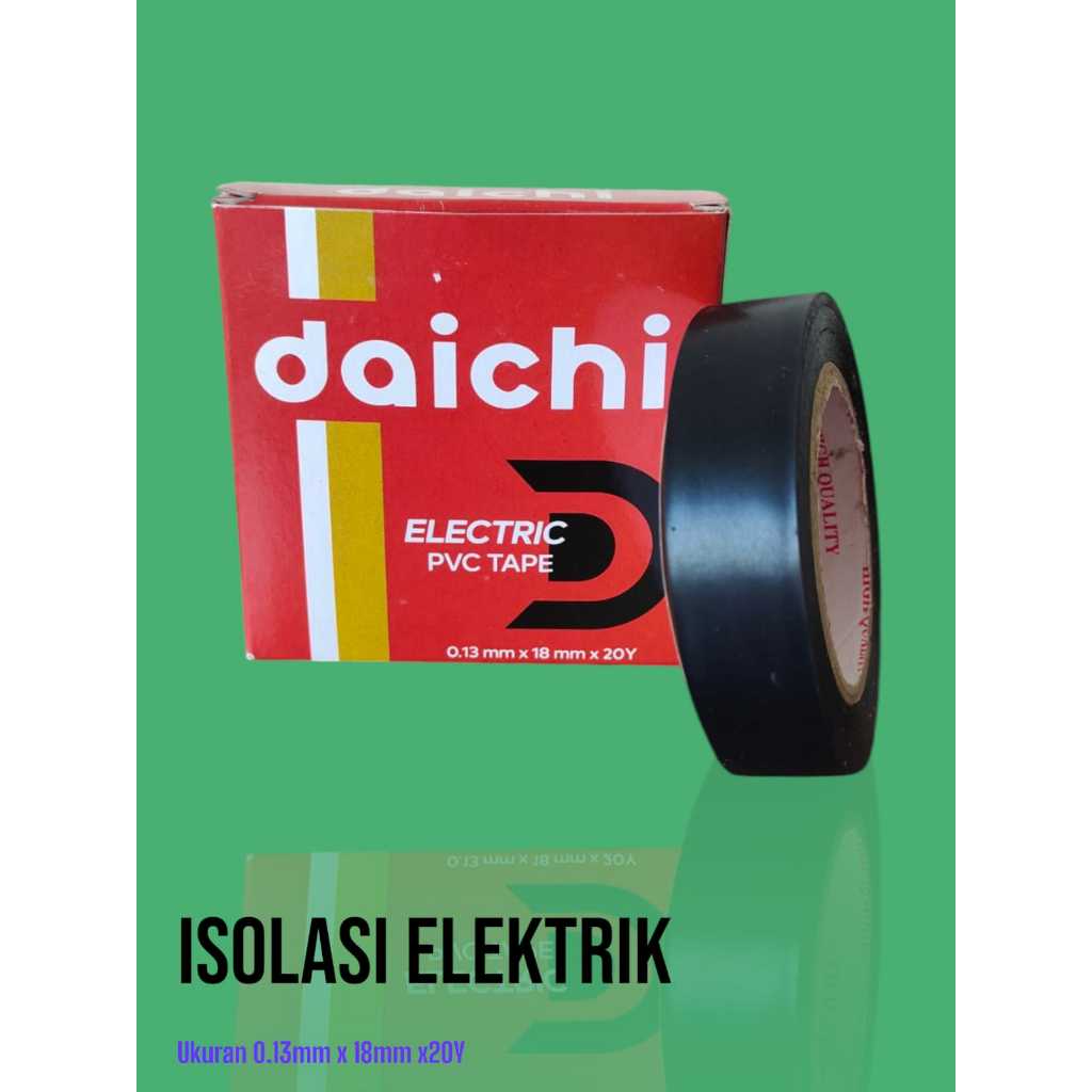 Jual Isolasi Listrik Hitam/ Selotip Listrik/ Electrical Tape/Daichi ...