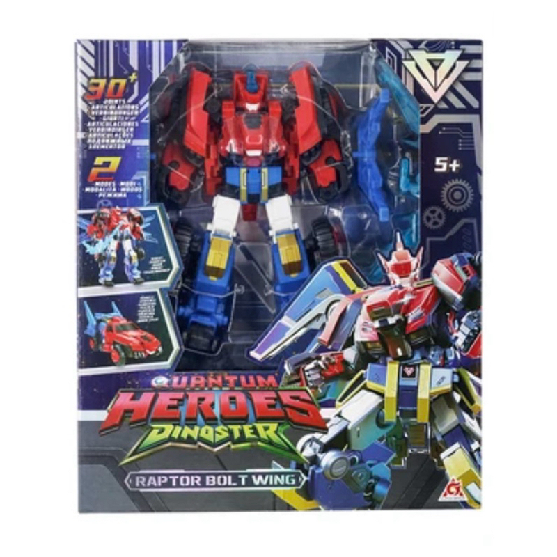 Jual Alpha Group Quantum Heroes Dinoster Robot Transform Raptor Bolt ...