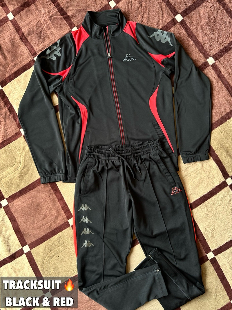 Jual KAPPA 1 Stell - Tracksuit (Black & Red) | Shopee Indonesia