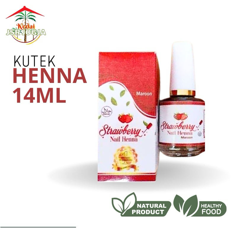 Jual Kutek Henna - Halal Strawberry 14 ML | Shopee Indonesia