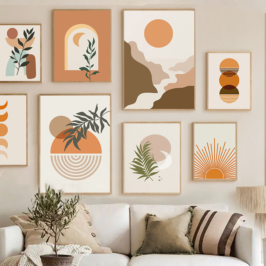 Jual Rig Dekorasi - Hiasan Dinding Boho Bunga Tropis Bingkai Kayu ...