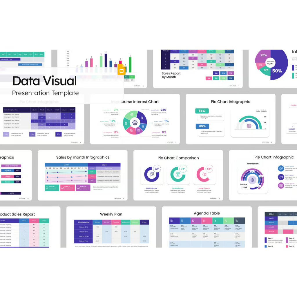 Jual Template Presentasi Data Visual Power Point DGT030925006 | Shopee ...