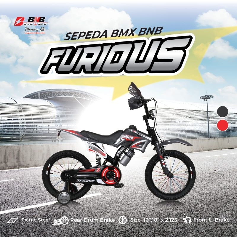 Jual Sepeda anak Trail BNB BMX 12 inch Furious sepeda bmx trail ...