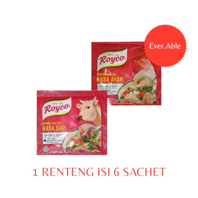 Jual ROYCO KALDU RASA AYAM & SAPI 12 SACHET | Shopee Indonesia