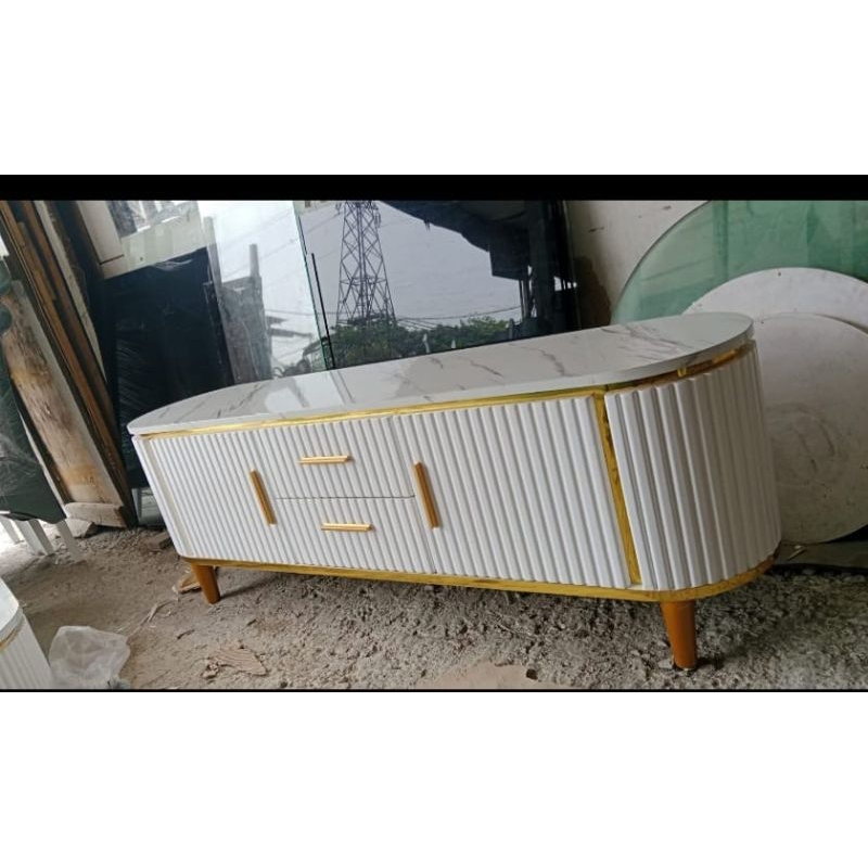 Jual buffet credenza custom ukuran 160cm tinggi 80cm top table hpl ...