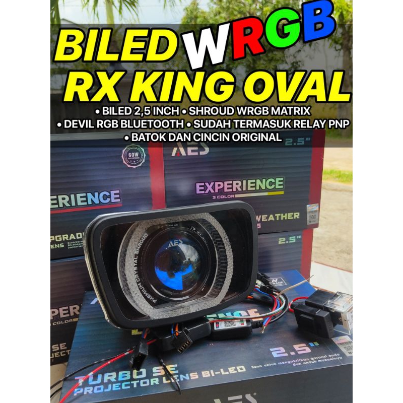Jual BILED RX KING OVAL SHROUD WRGB MATRIX PREMIUM LAMPU BILED RXKING ...