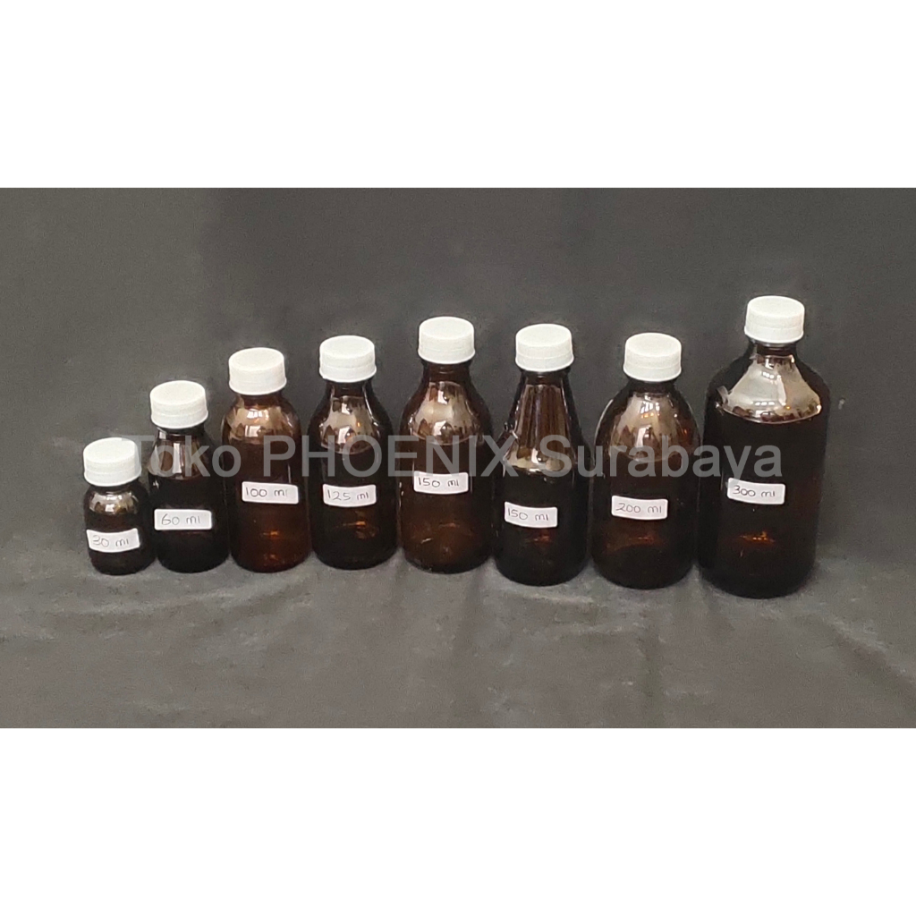 Jual Botol kaca baru / botol kaca coklat / botol kaca gelap / botol sirup / botol obat | Shopee ...