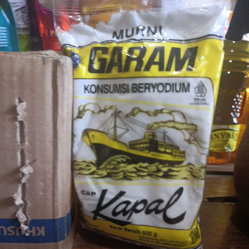 Jual garam cap kapal isi 500G | Shopee Indonesia