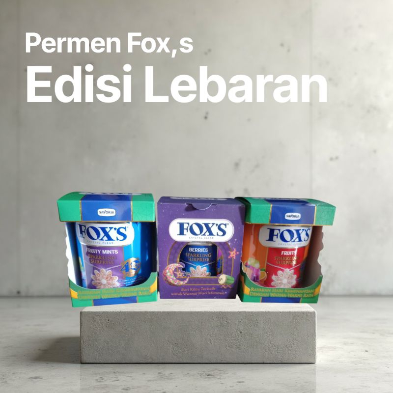 Jual Permen FOX'S tin 170gr dengan kemasan unik edisi lebaran sparkling ...