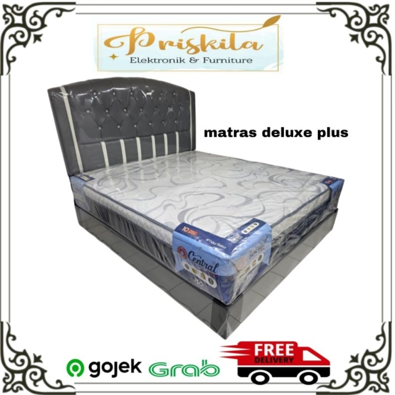 Jual matras deluxe plus pocket by central / springbed central/ deluxe plus/ furniture Palembang ...