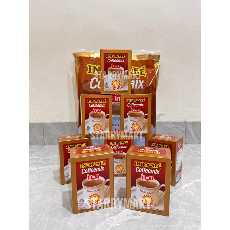 Jual Indocafe Coffeemix 3in1 per box | Minuman serbuk Kopi Krimer Gula ...