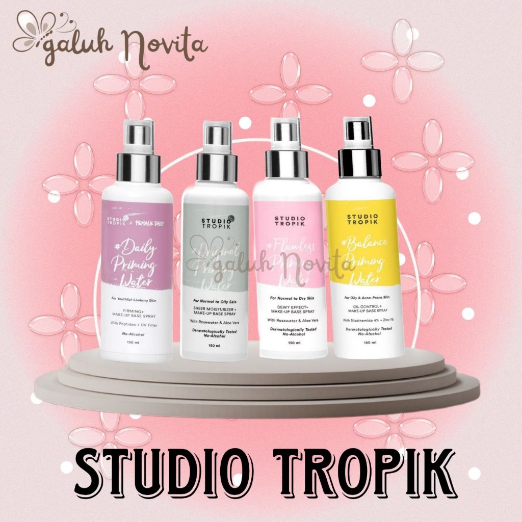 Jual STUDIO TROPIK Primer Wajah Mini Size 30ml Priming Water Original Daily Flawless Balance ...