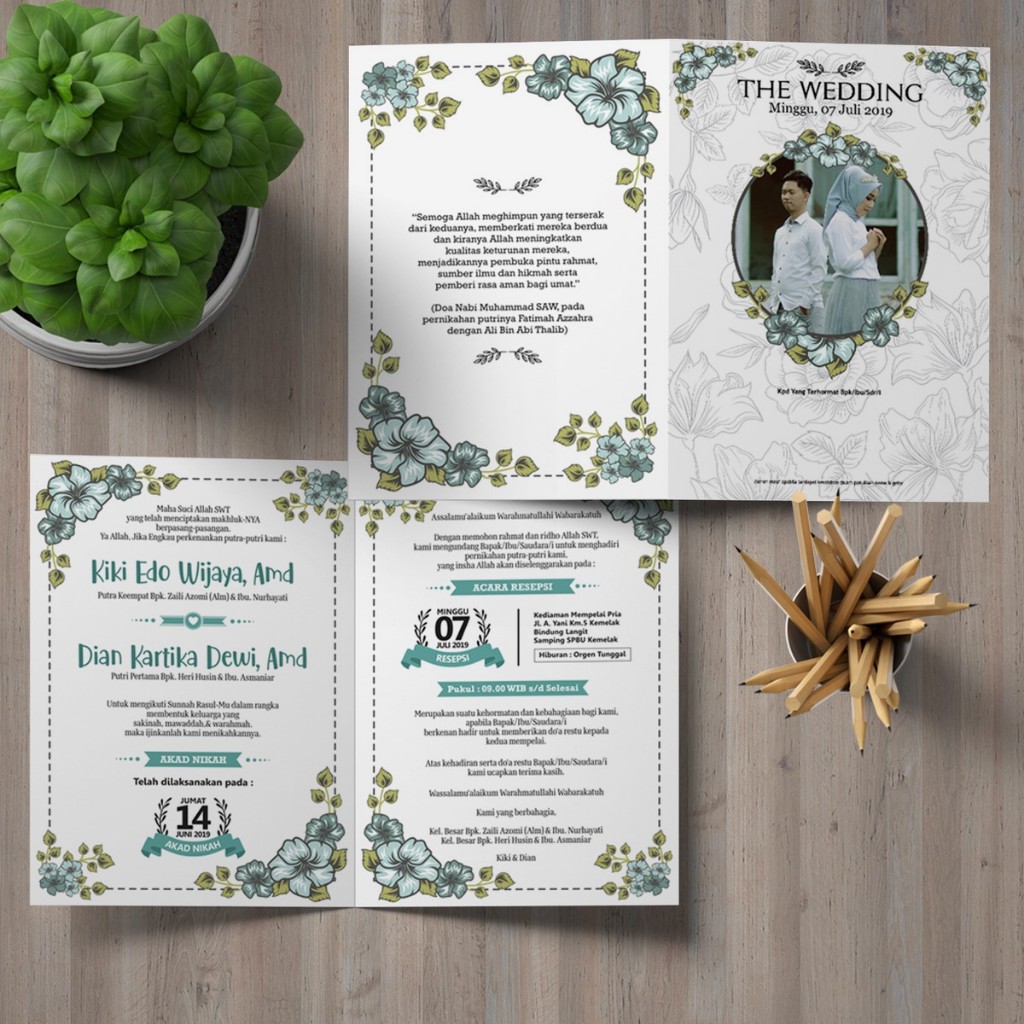 Jual Undangan Custom / Undangan pernikahan / Undangan Nikah / Undangan ...