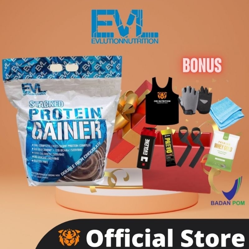 Jual EVL GAINER 12 LBS LB STACKED GAINER PROTEIN MASS GAIN EVLUTION ...
