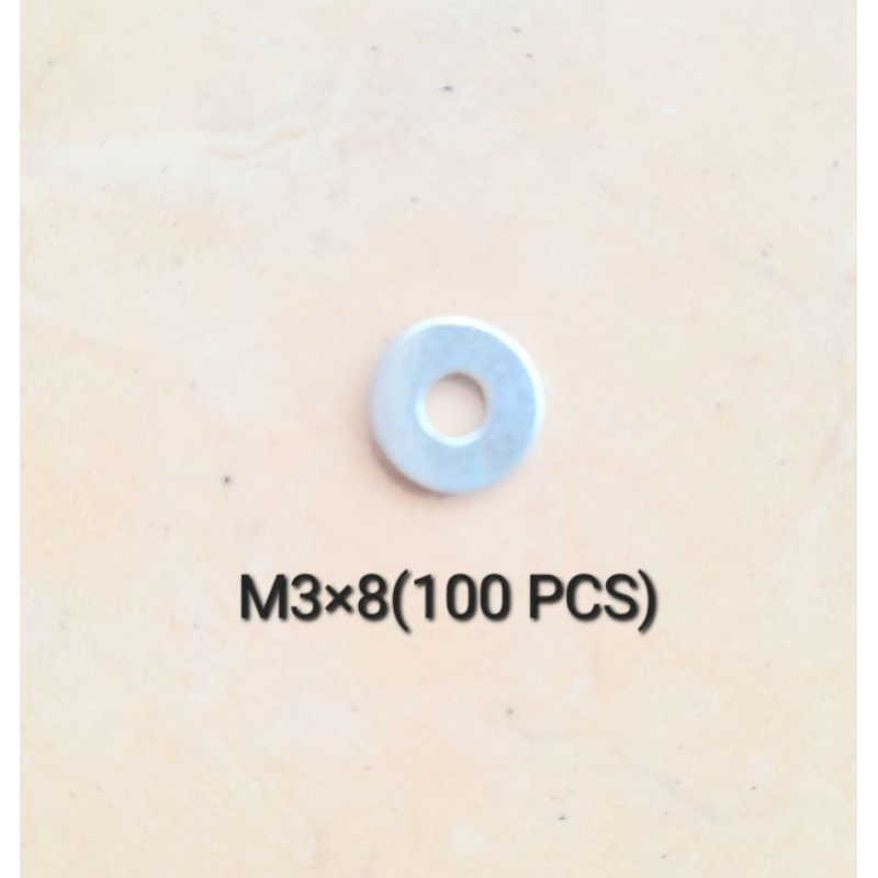 Jual RING PLAT M3×8 ,WARNA PUTIH (100 PCS) | Shopee Indonesia
