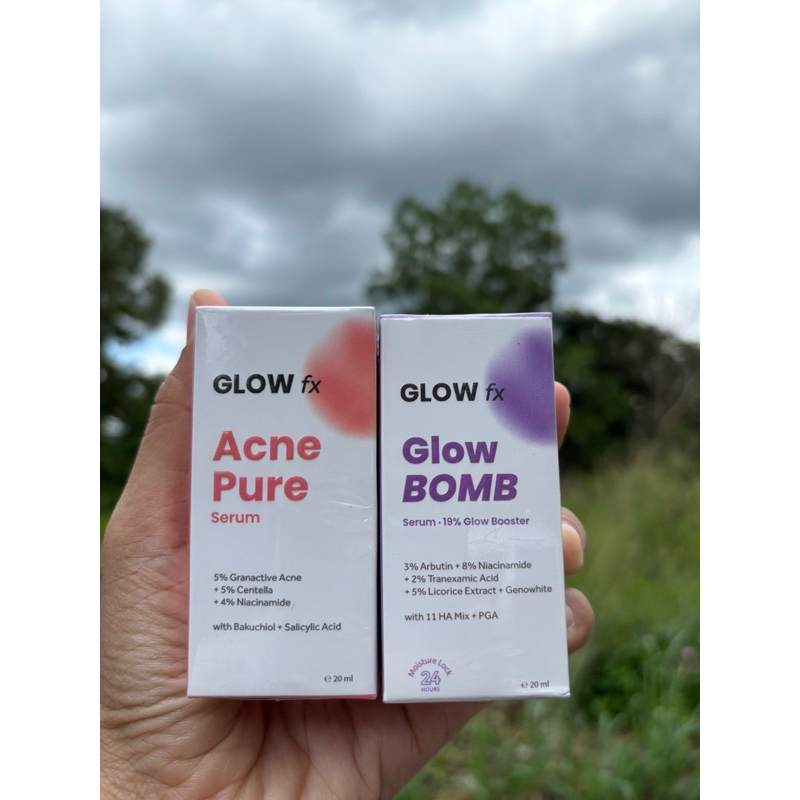 Jual (READY STOCK) GLOW FX Serum Series | Netto 20mL | Glow Bomb | Acne ...