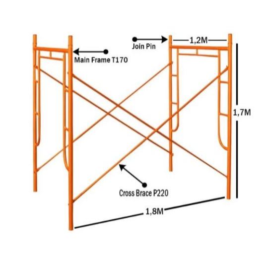 Jual SEWA SCAFFOLDING BULANAN / STEGER / Scaffolding Set 170 cm dengan ...
