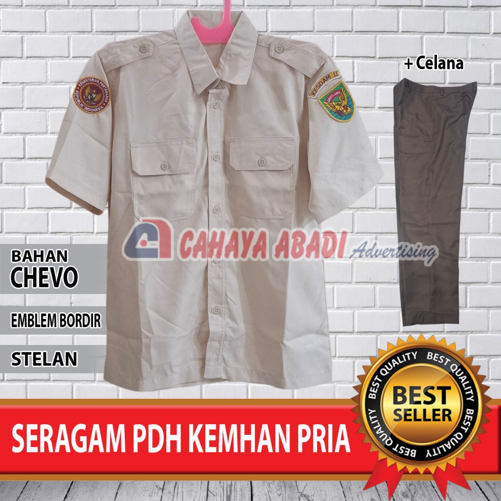 Jual Seragam PDH Kemhan Pria Baju PDH Kemhan Pria | Shopee Indonesia