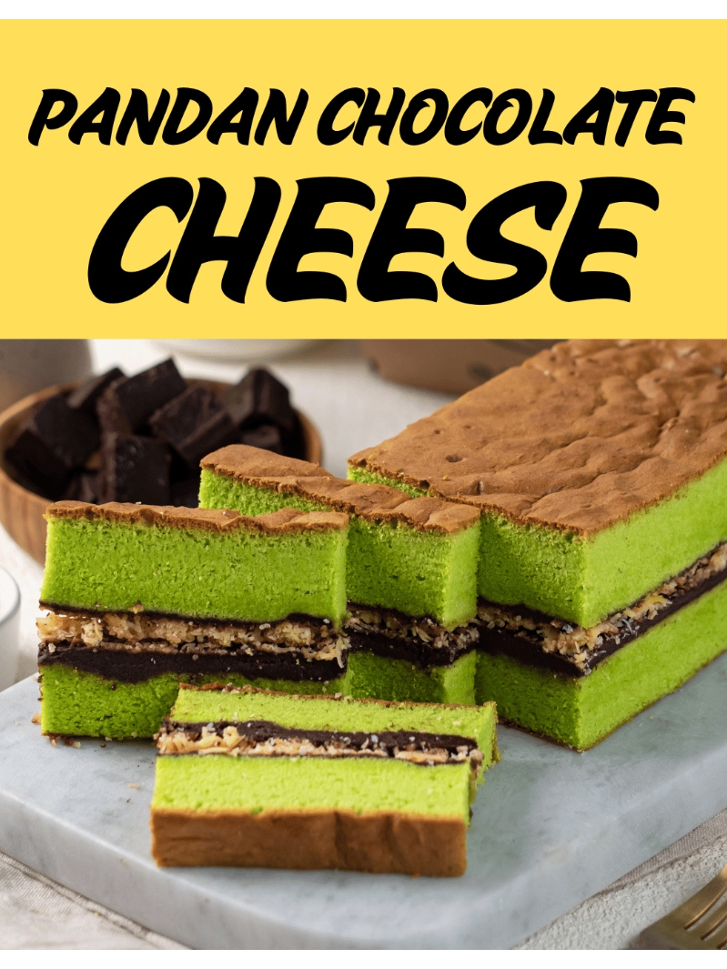 Jual Slice/Potongan (1 Slice Tebal) Raja Pandan Chocolate Cheese Spiku ...