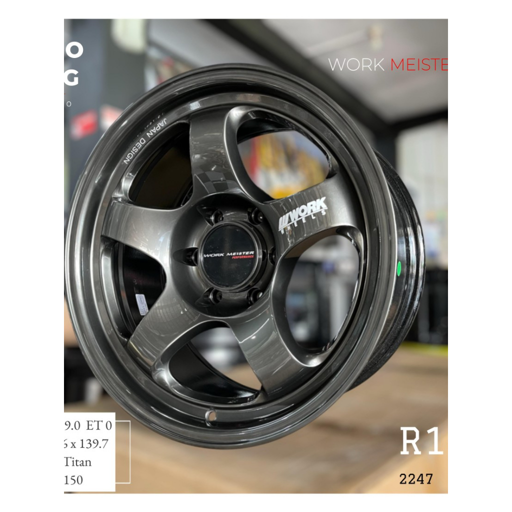 Jual Velg Mobil R18 Work Meister EJ Titan lebar 9 ET 0 Pajero Fortuner ...