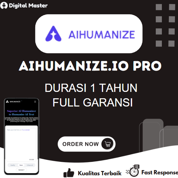 Jual AIHumanize Pro Premium 1 Bulan Resmi Full Garansi | AIHumanize.io Ubah Teks AI Menjadi ...
