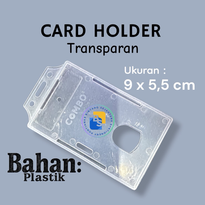 Jual Card Holder ID Card Plastik Transparan | Shopee Indonesia