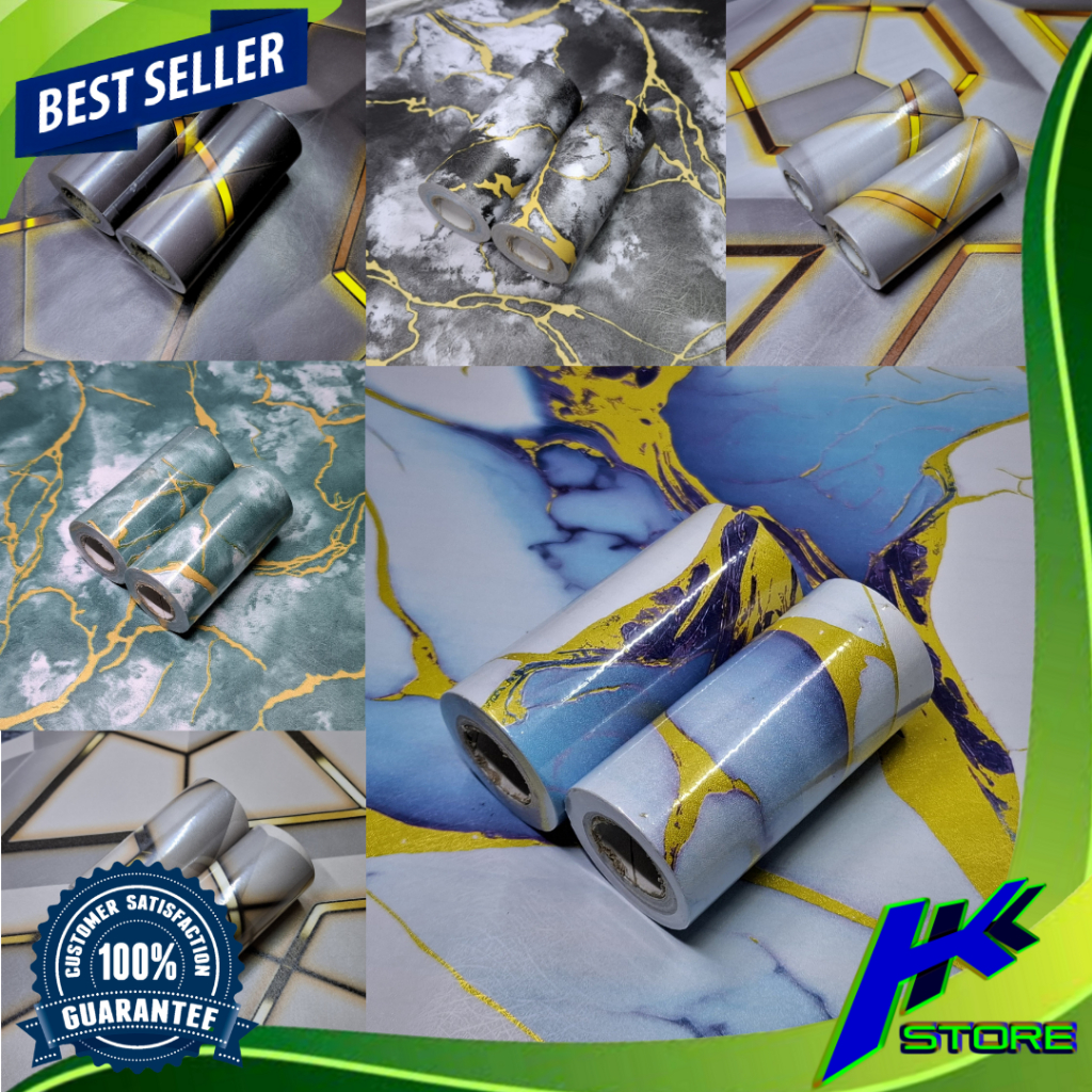 Jual Border List Wallpaper Motif Marmer 10cm x 10m Sticker Dekorasi ...