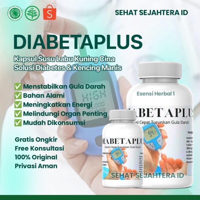 Jual DIABETPLUS susu labu kuning Cina solusi diabetes dan gula darah ...