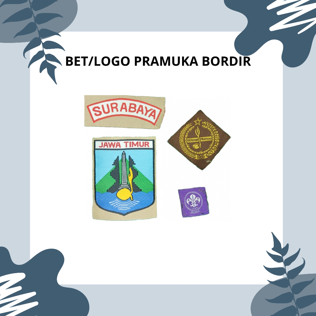 Jual Atribut Seragam Pramuka Logo Bet Pramuka Bordir Tunas Kelapa Nama ...