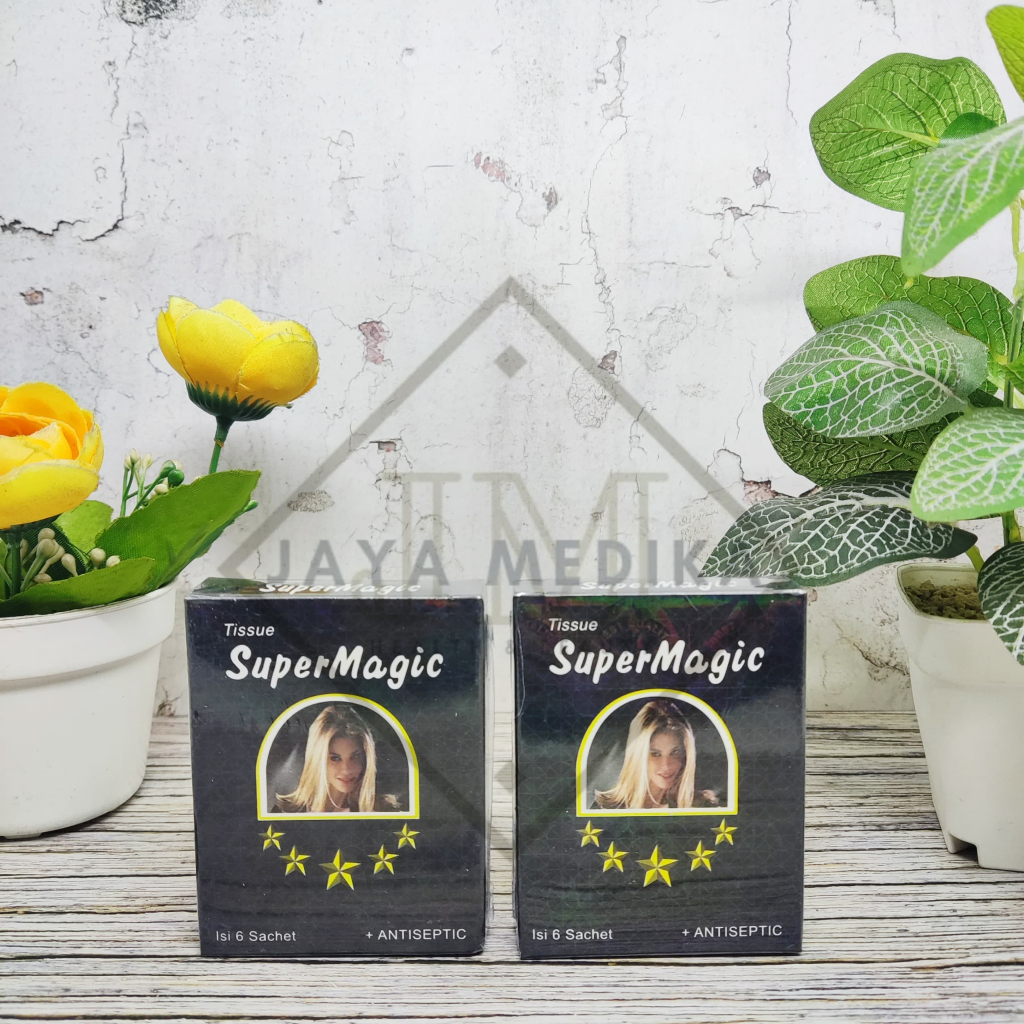 Jual SuperMagic Tissue Antiseptic Isi 6 Sachet | Shopee Indonesia