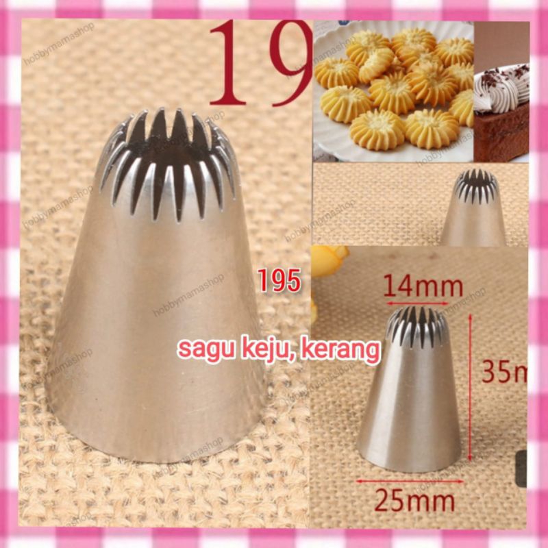 Jual spuit cake 195 tanpa sambungan sagu keju churos kerang dll ...