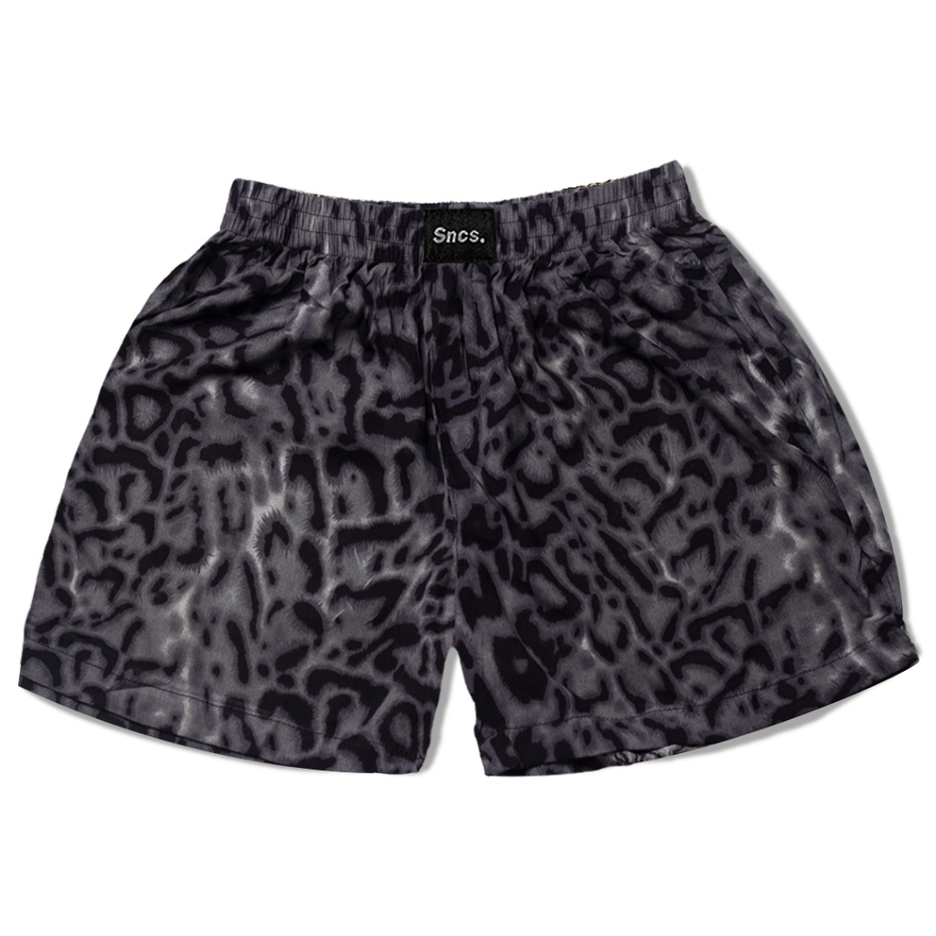 Jual Boxer Pants | Leopard Grey | Snackingchoices | Shopee Indonesia