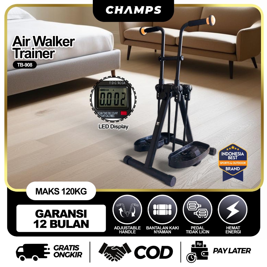 Jual CHAMPS Sport Air Walker Trainer – Alat Fitness Elliptical ...