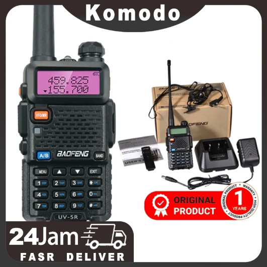 Jual HT MERODITH UV5R Walkie Talkie Komunikasi Dual Band 5W 128CH UHF+VHF handy talkie | Shopee ...