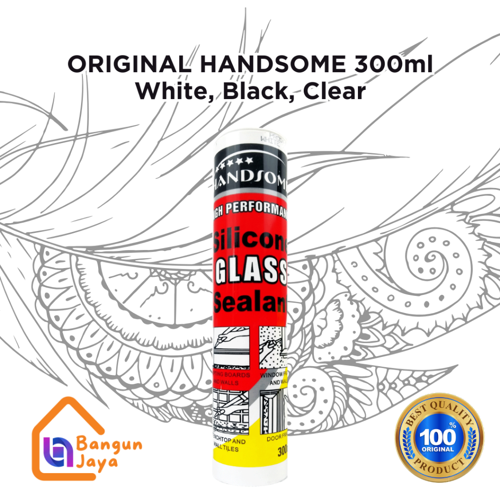 Jual HANDSOME Silicone Glass Sealant Lem Botol Silicone Sealant Lem ...