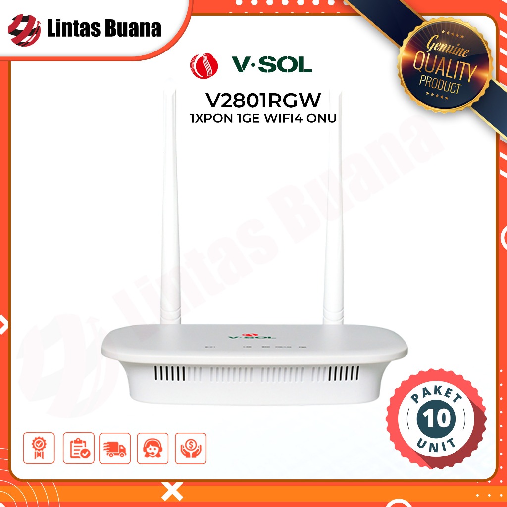 Jual VSOL XPON ONT V2801RGW 1XPON 1GE WIFI-4 ONU V-SOL Paket 10 Unit | Shopee Indonesia