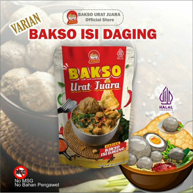 Jual BAKSO URAT JUARA MEDAN ASLI DAGING SAPI NO MSG / NO BAHAN PENGAWET ...