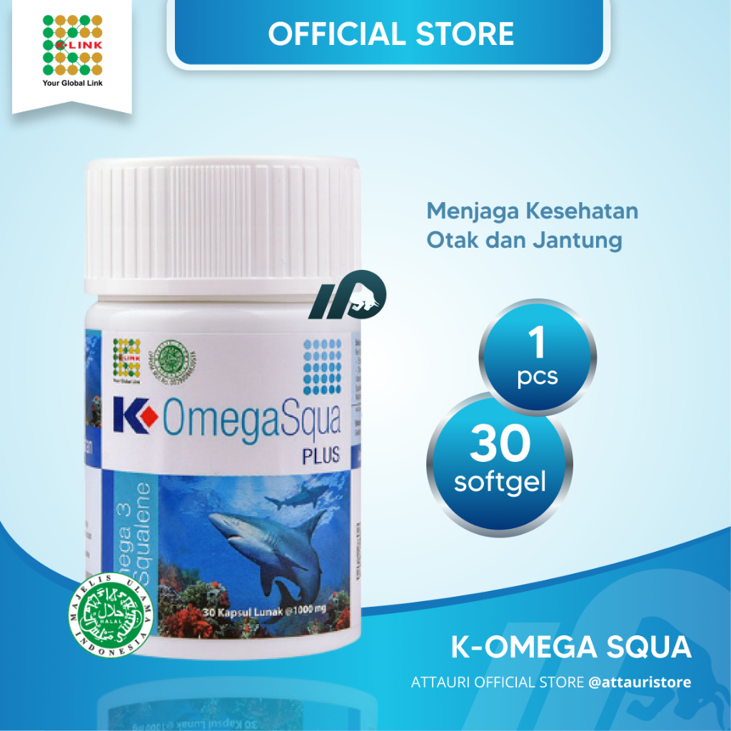 Jual K Omega Squa Plus Original Squalene & Lecithin 1 Botol is 30 ...